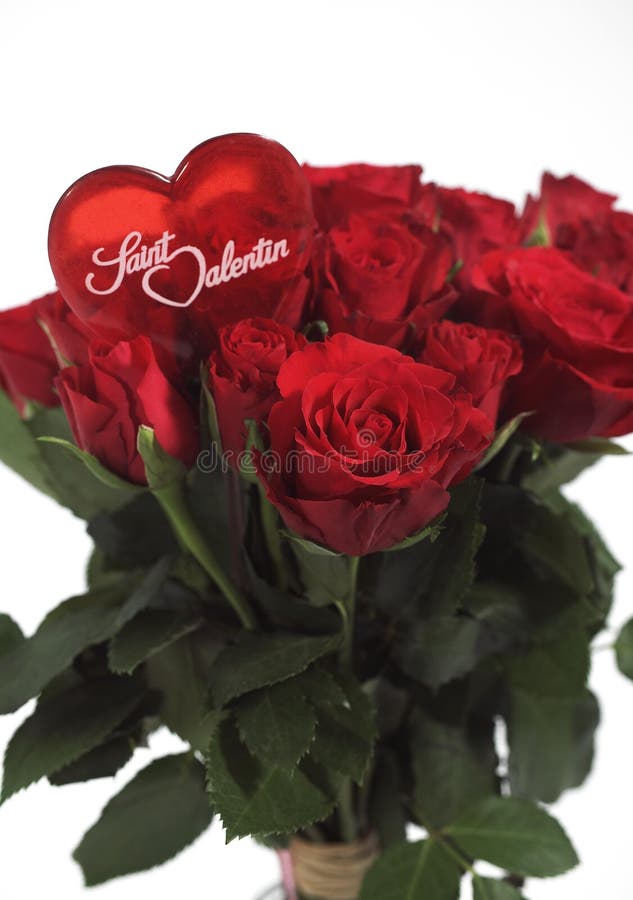 RED ROSES for SAINT VALENTINE`S DAY Stock Image - Image of color ...