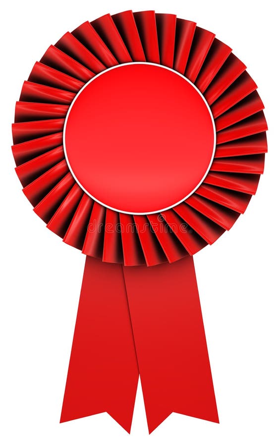 Red rosette stock illustration. Illustration of celebration - 27248628