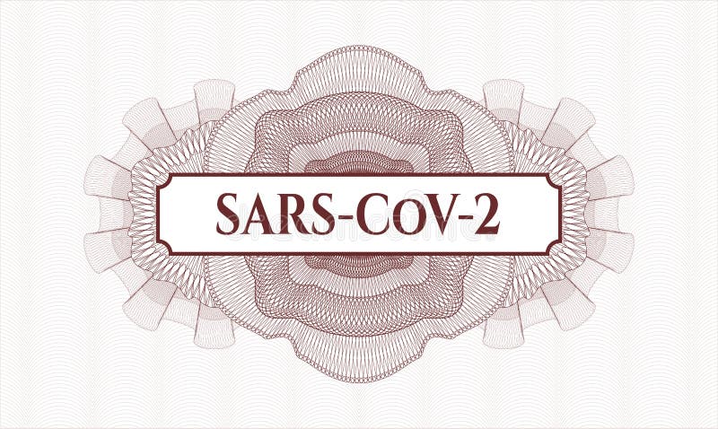 Red Rosette Money Style Emblem. Vector Illustration Stock Vector ...