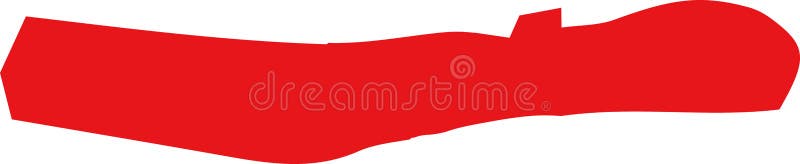 Red Rough Lines Written with a Brush Stock Vector - Illustration of ...