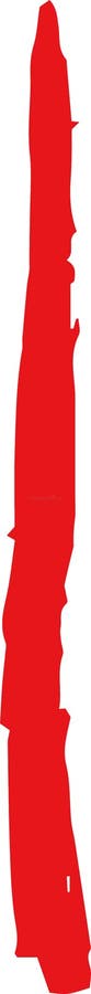 Red Rough Lines Written with a Brush Stock Vector - Illustration of ...