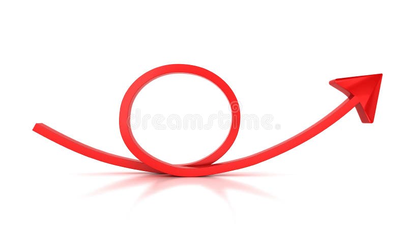 Red arrow stock illustration. Illustration of motion - 132483113