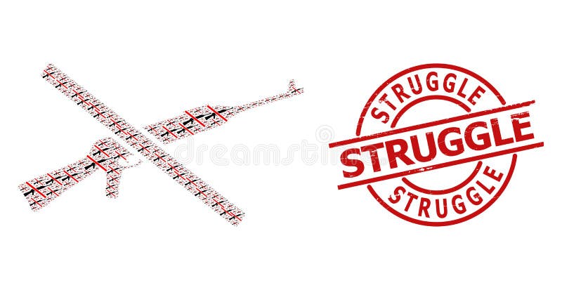 Stop Kalashnikov Gun Icon Recursive Composition and Rubber Struggle ...