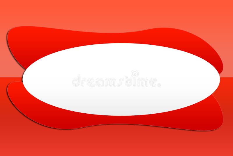 Red Round Banner - 2 stock illustration. Illustration of curve - 5857154