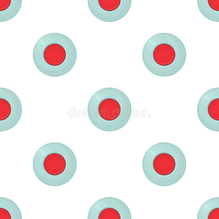 Red Round Button Pattern Seamless Vector Stock Vector - Illustration of ...