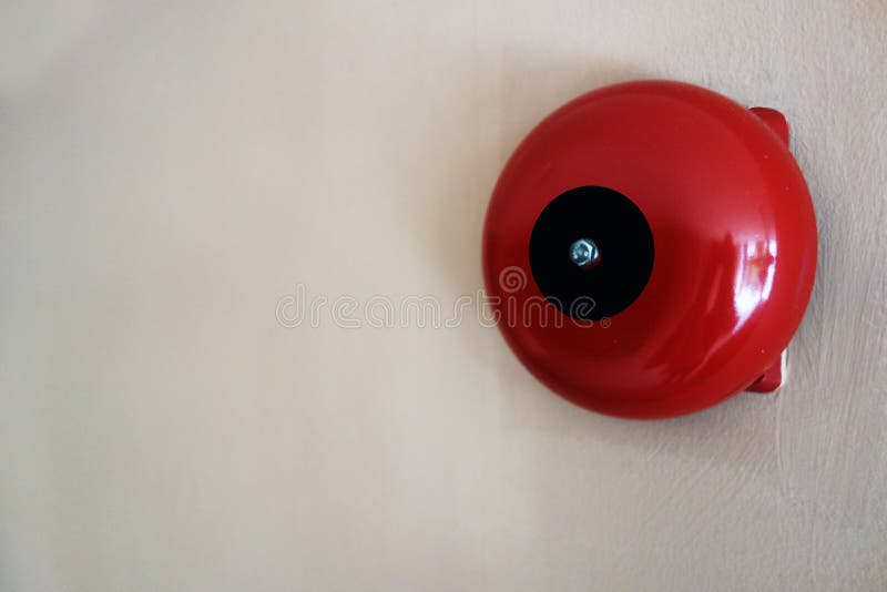 Red Round Call Point for Fire Alarm Stock Photo - Image of corridor ...