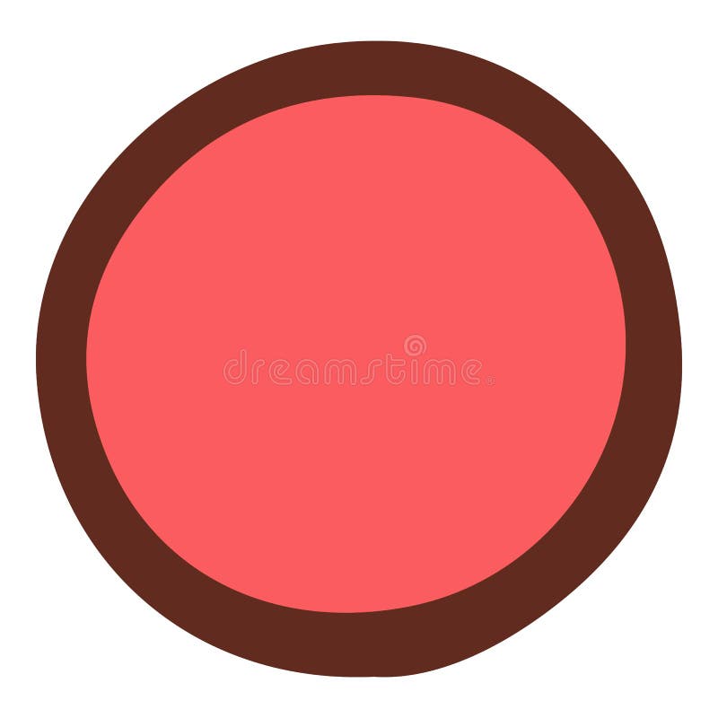 Red Round Candy Icon, Hand Drawn Style Stock Vector - Illustration of ...