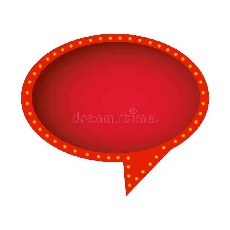 Red round chat bubble icon stock illustration. Illustration of process ...
