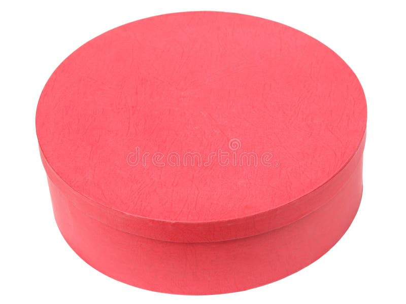 Red Round Container with Tea Service Isolated on a White Stock Photo ...