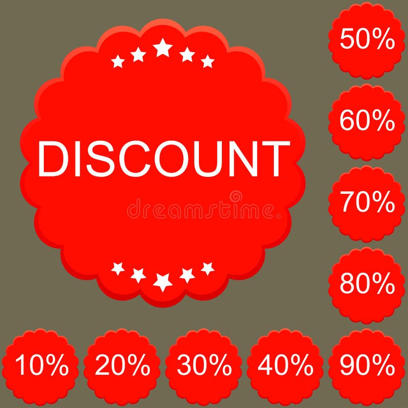 Orange Labels Set stock illustration. Illustration of retail - 67207741