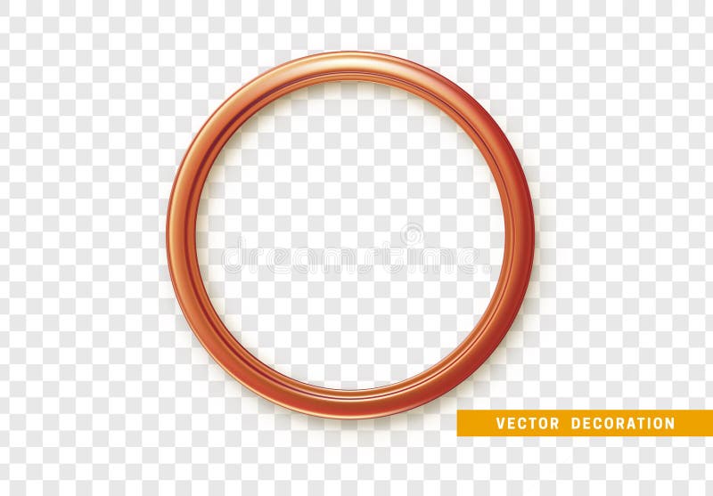 Red Round Frame Isolated on Transparent Background Stock Vector ...