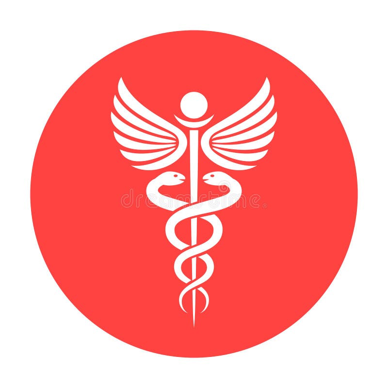 Red Round Medicine Vector Symbol Stock Vector - Illustration of ...