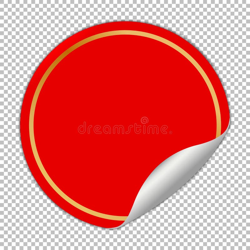 Red Note Paper Banner on Transparent Background Stock Vector ...