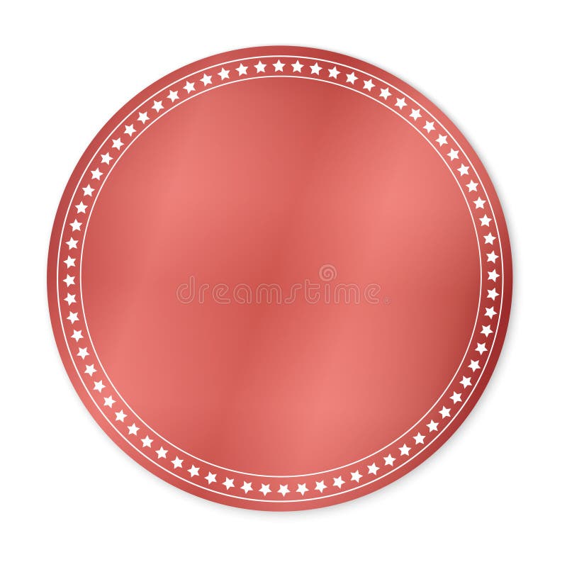 Red Round Sticker Banner - Design Element Stock Vector - Illustration ...