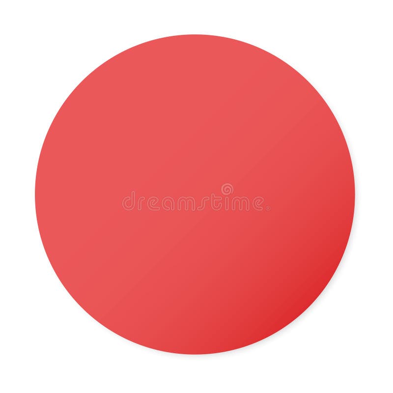 Red round sticker banner stock vector. Illustration of message - 270557499