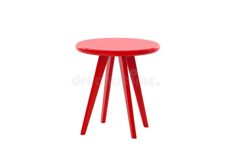 Red round table stock image. Image of house, cutout, hardwood - 96059599