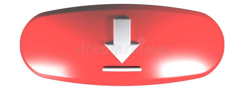 Red Rounded Rectangle DOWNLOAD - 3D Rendering Illustration Stock ...