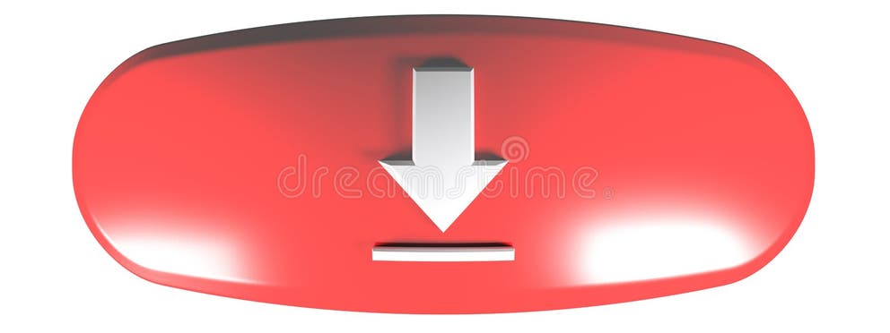 Red Rounded Rectangle DOWNLOAD - 3D Rendering Illustration Stock ...