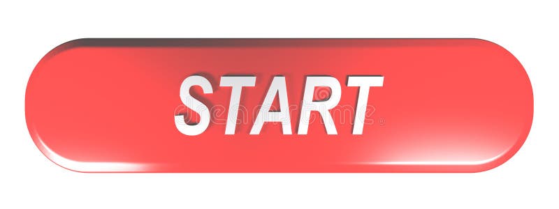 Start button, 3d red. stock vector. Illustration of illustration - 13319456