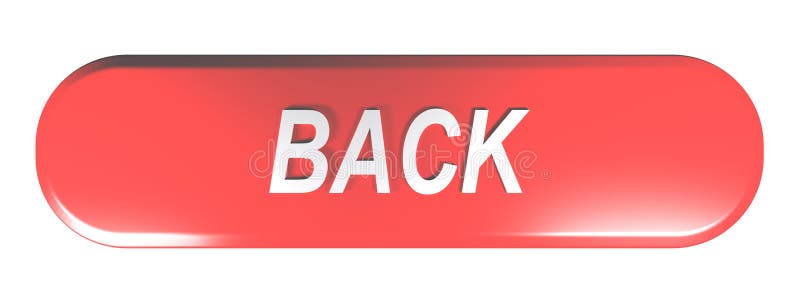 Red Rounded Rectangle Push Button BACK - 3D Rendering Stock ...