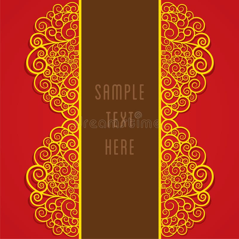 Red Royal Color Banner Design Stock Vector - Illustration of ornament ...