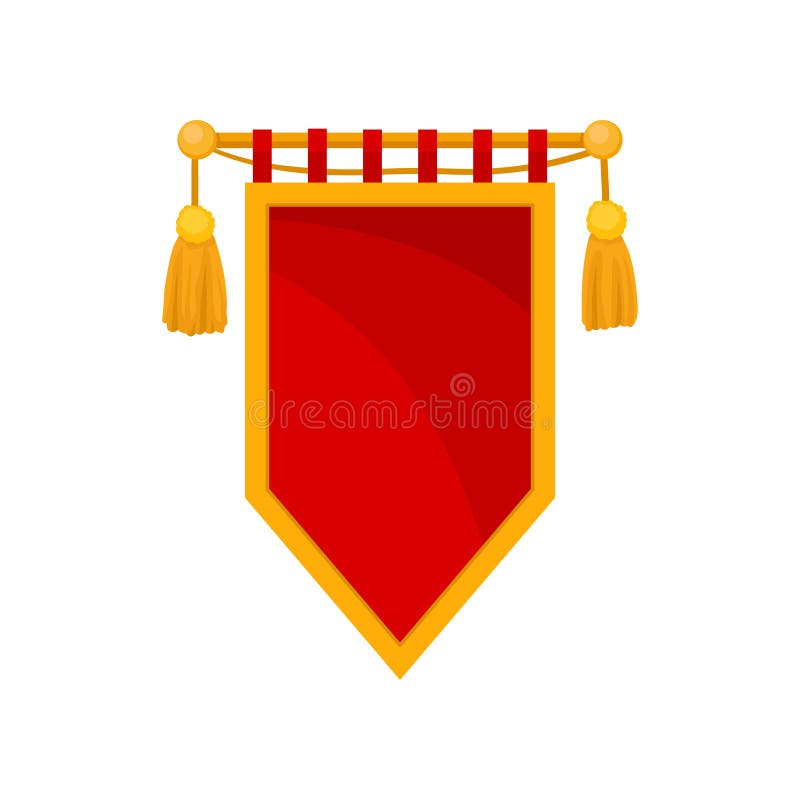 Royal Flag. 3d Vector Banner Stock Vector - Illustration of emblem ...