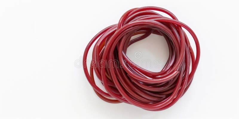 Red Rubber Bands White Surface Stock Illustration - Illustration of ...