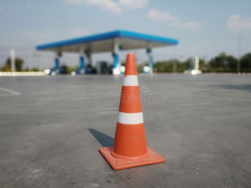 Red rubber cone stock illustration. Illustration of reflective - 147026154