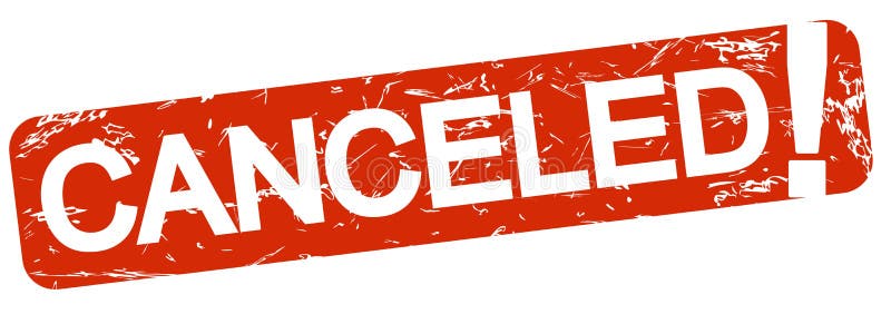 Red rubber stamp canceled stock vector. Illustration of denied - 239474243