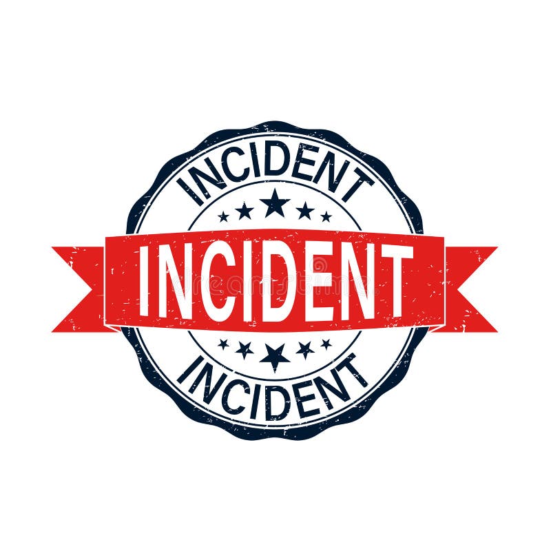 Incident sign or stamp stock vector. Illustration of police - 156239613