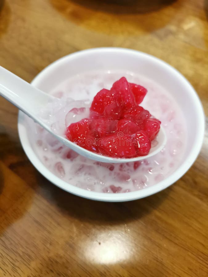 Red ruby stock photo. Image of food, chestnuts, thailand - 132173874
