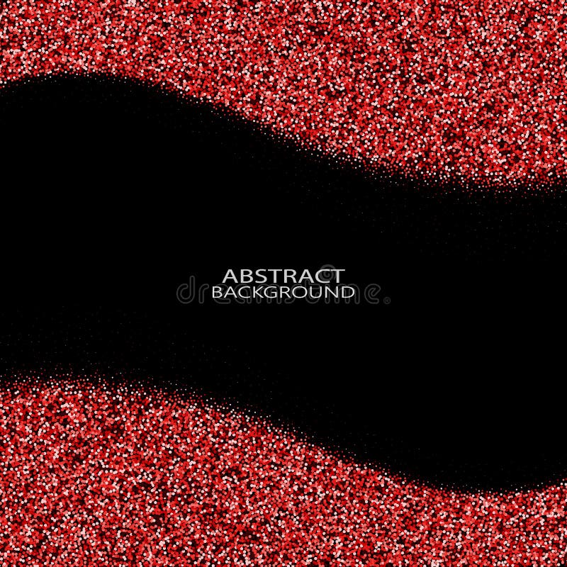 Red Ruby Confetti Glitters. Vector Festive Illustration of Falling ...
