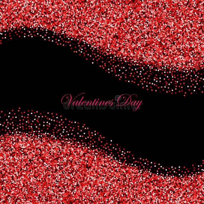 Red Ruby Confetti Glitters. Vector Festive Illustration of Falling ...