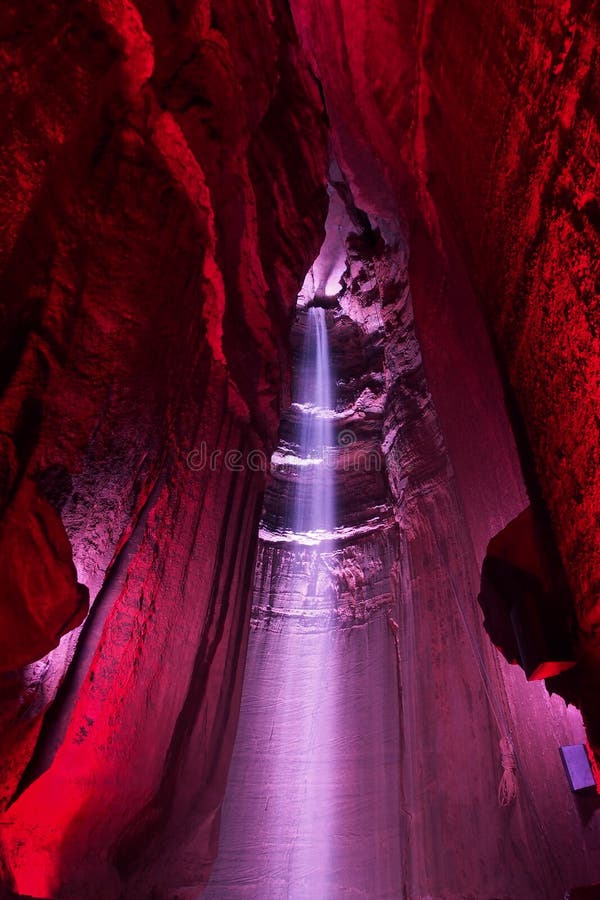 Ruby Falls Cave stock image. Image of stalactite, cave - 9725439