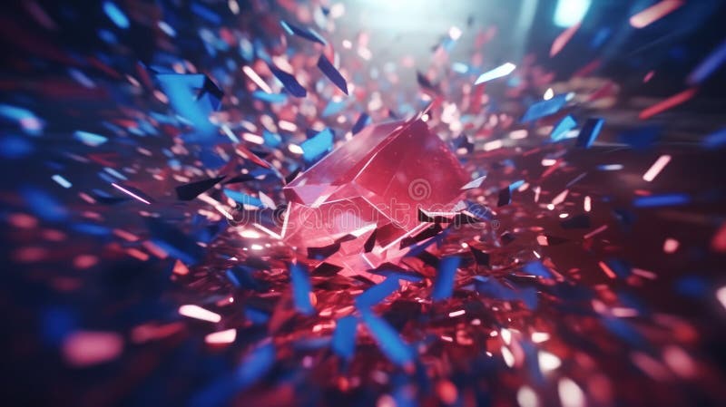 Red Ruby in Motion Illustration. Stock Illustration - Illustration of ...