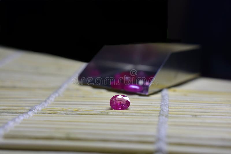 Red Ruby and Pink Ruby Rare and Expensive Editorial Stock Photo - Image ...