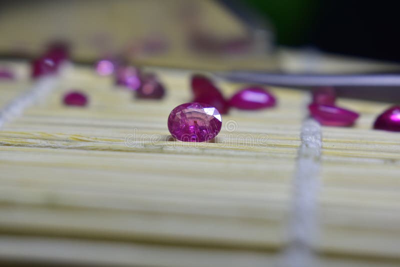 Red Ruby and Pink Ruby Rare and Expensive Editorial Photography - Image ...