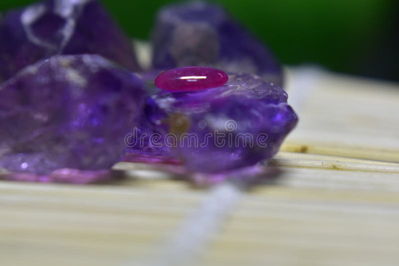 Red Ruby and Pink Ruby Rare and Expensive Editorial Stock Photo - Image ...