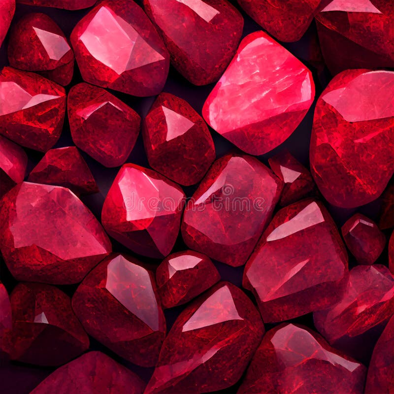 Red Ruby Stone Texture Background - AI Generated Image Stock Image ...