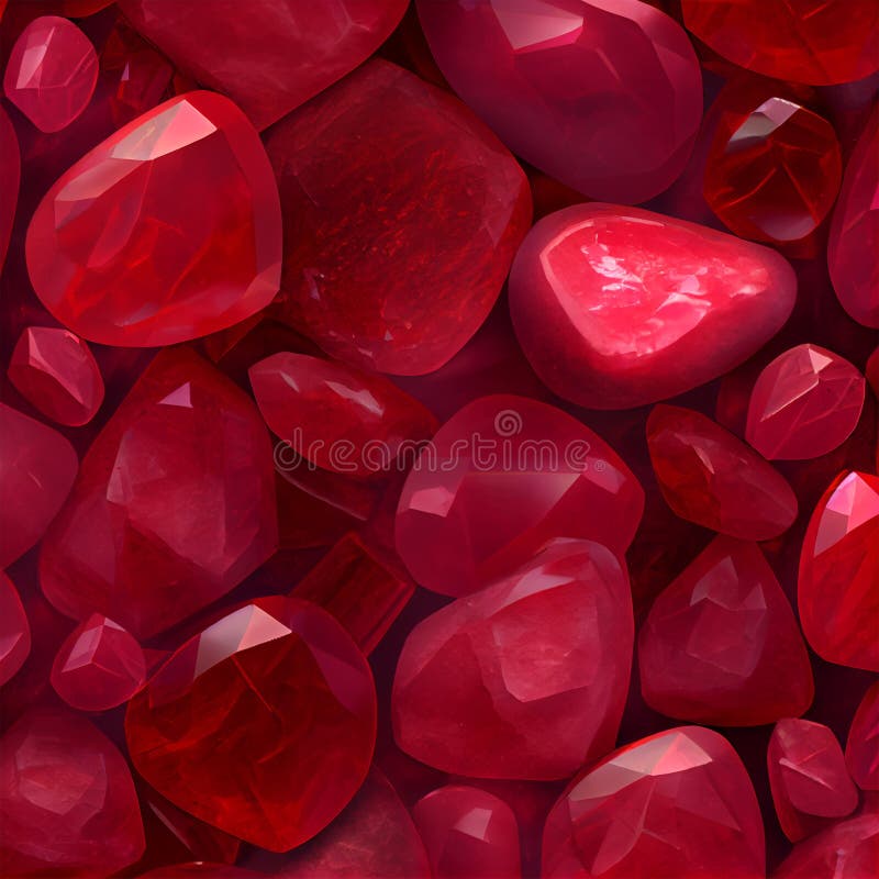 Red Ruby Stone Texture Background - AI Generated Image Stock ...