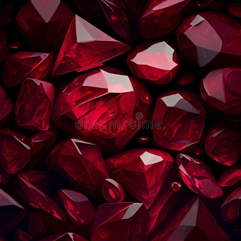 Red Ruby Stone Texture Background - AI Generated Image Stock ...