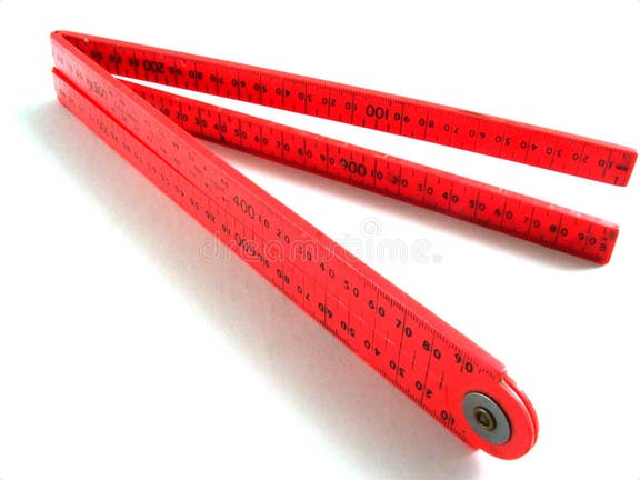 Red ruler stock image. Image of fulcrom, measuring, white - 1128569