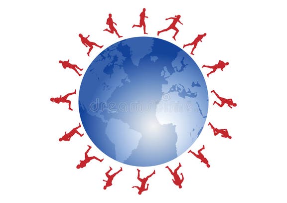 Red runners stock vector. Illustration of concept, isolated - 19880069