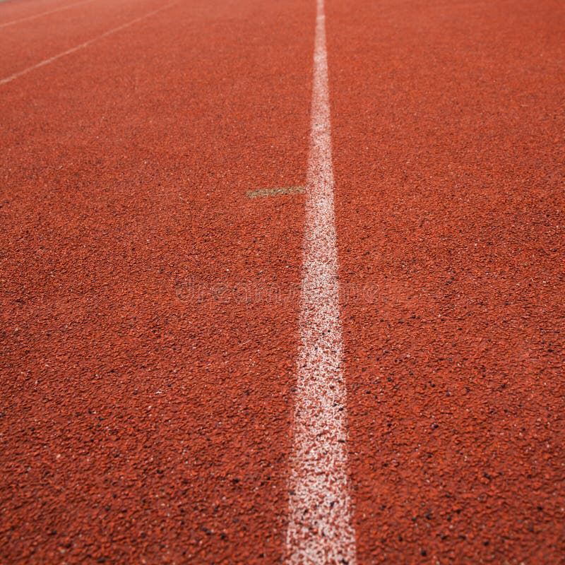 Red running track stock photo. Image of contest, concept - 29174422