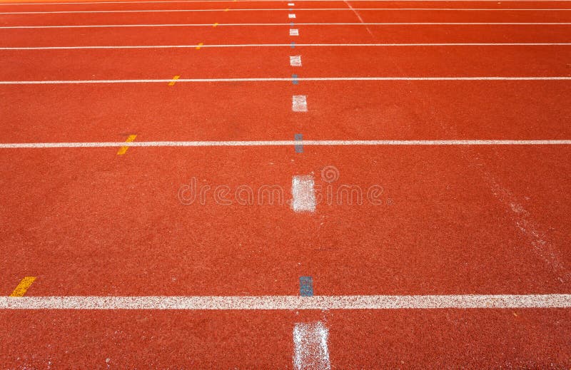 Red running track stock image. Image of racetrack, competition - 80180595