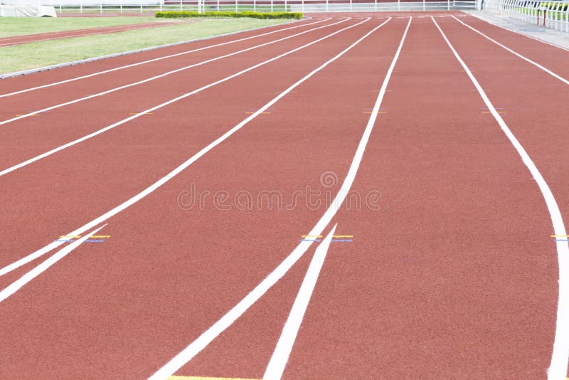 Red Running Track stock image. Image of aspirations - 133390303