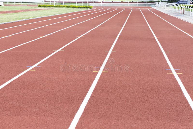 Red Running Track stock image. Image of aspirations - 133393987