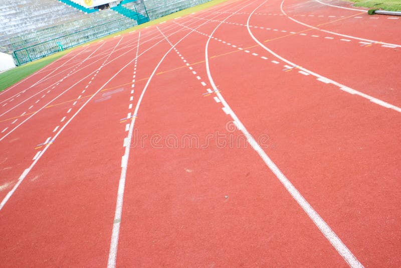 Running Track and Stadium Field Stock Photo - Image of oval, athletic ...