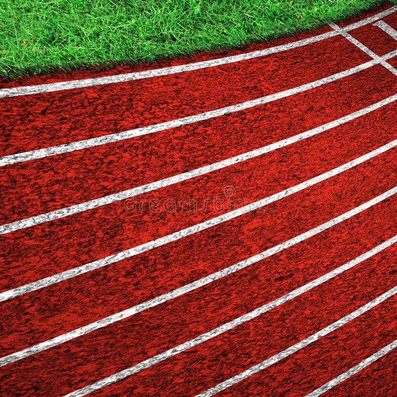 Red running tracks stock image. Image of match, grid - 111106889