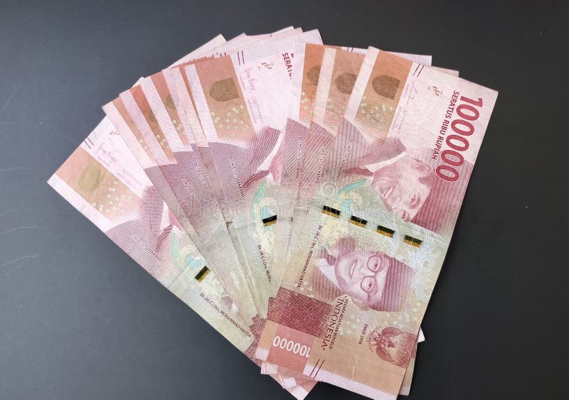 Red Rupiah Banknotes, Indonesia Stock Image - Image of banknotes ...